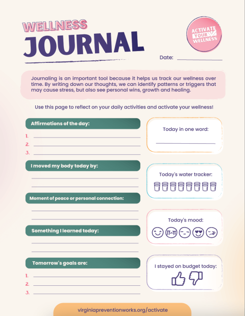 Activate Your Wellness Resources | Virginia Prevention Works!